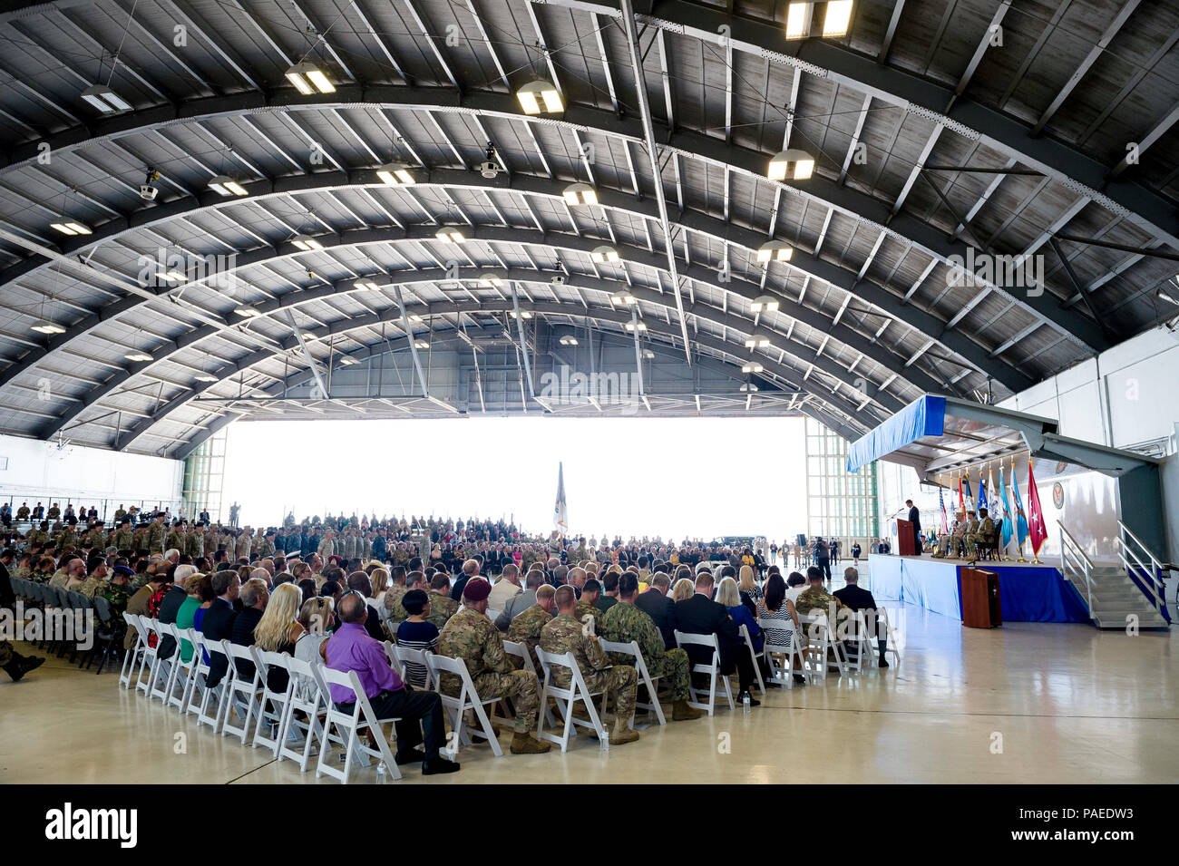 Secretary of Defense Ash Carter makes remarks during the U.S. Central ...