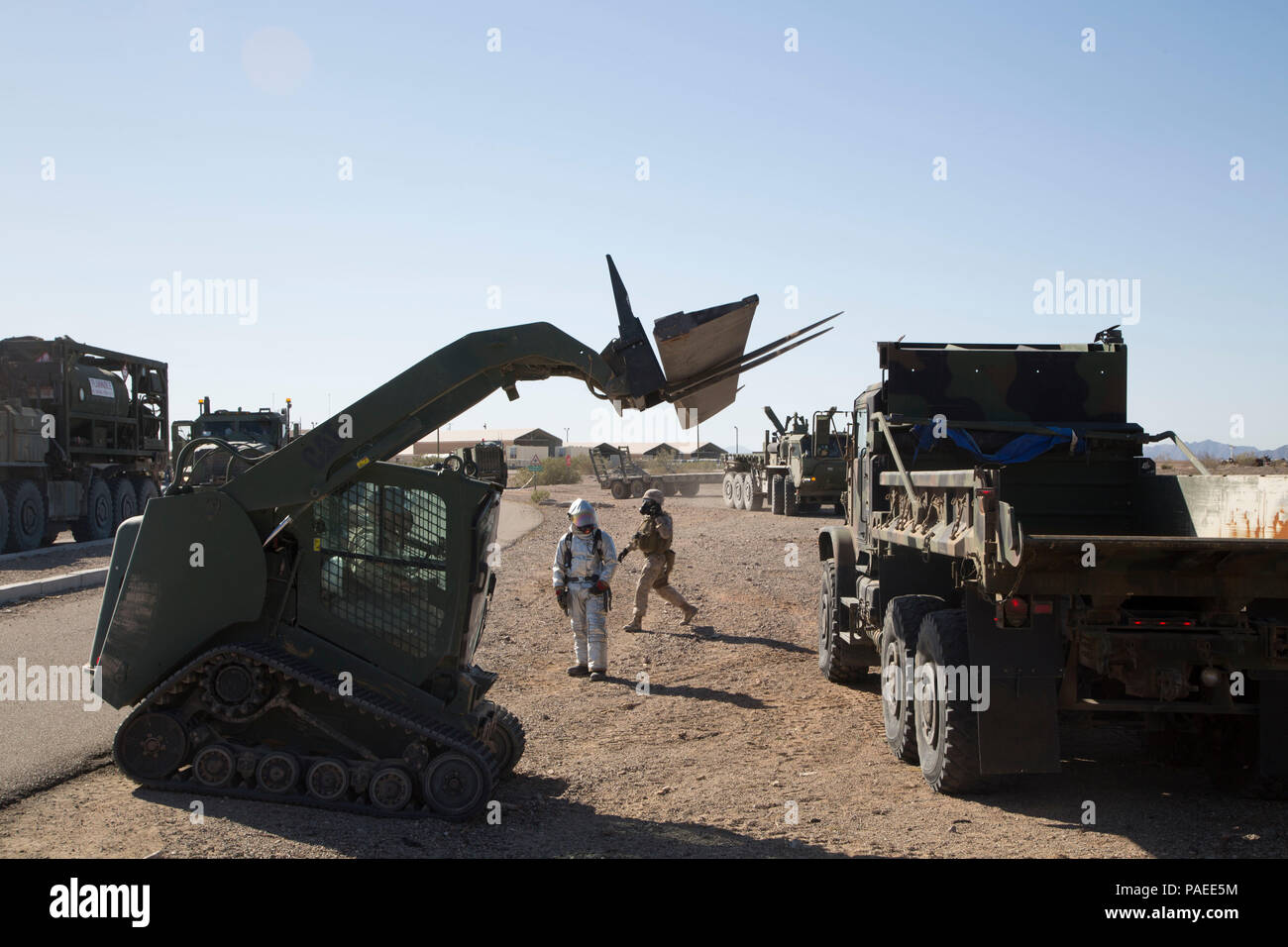 U.S. Marines with Crash, Fire Rescue, Marine Wing Support Squadron 274 ...