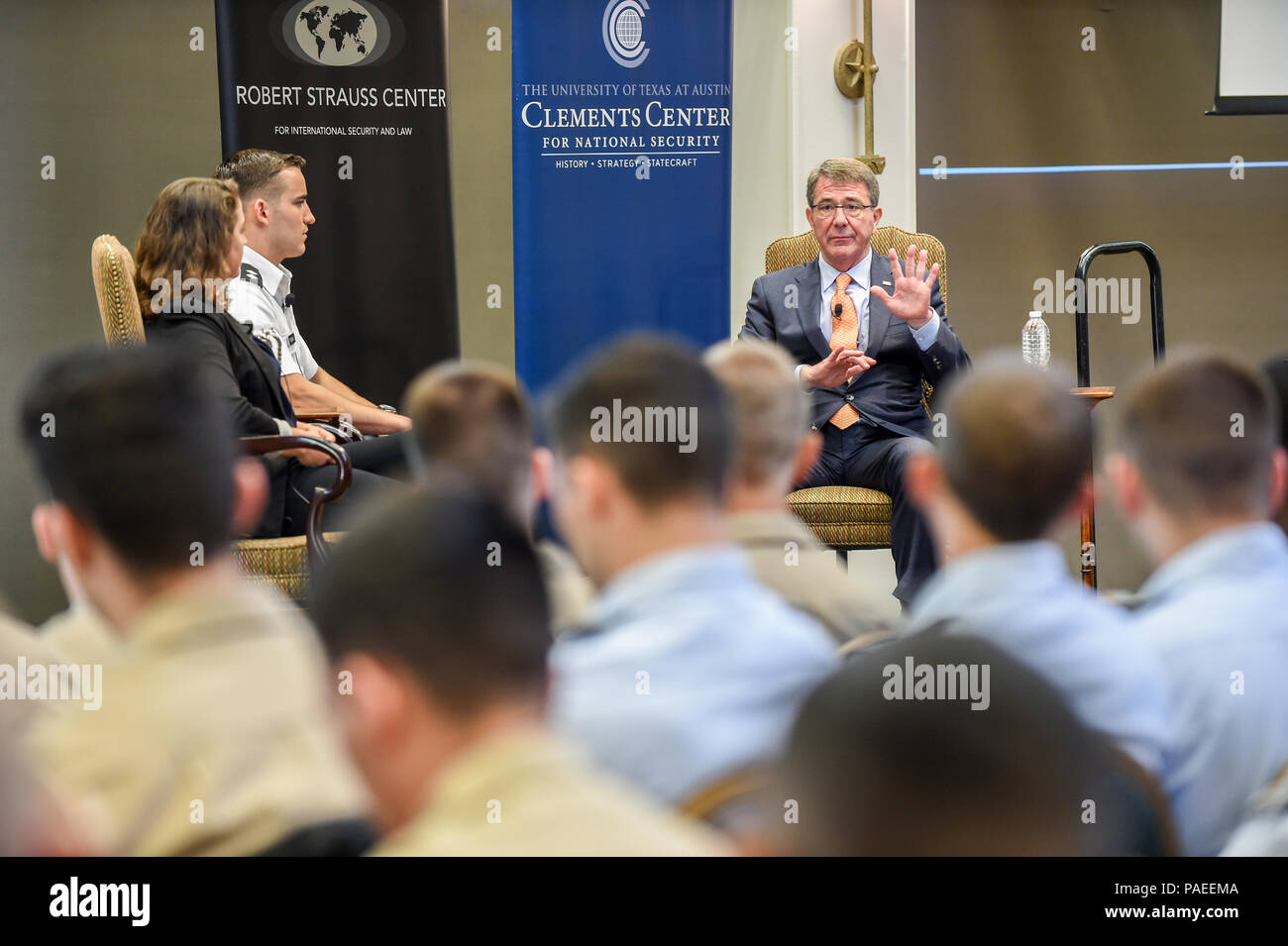 Secretary of Defense Ash Carter delivers remarks and conducts and fire ...