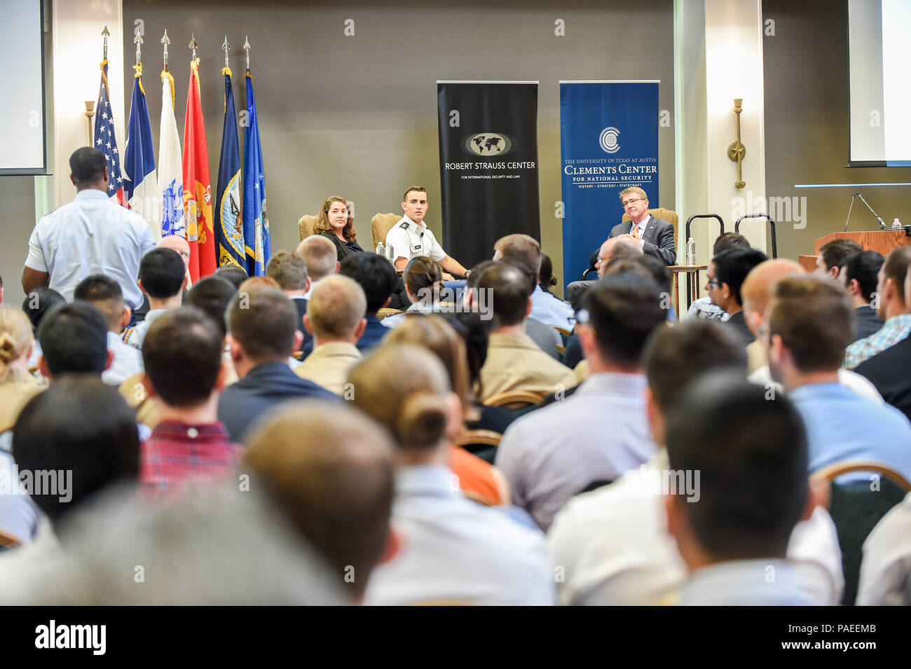 Secretary of Defense Ash Carter delivers remarks and conducts and fire ...
