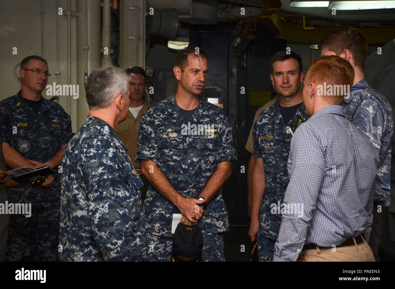 POLARIS POINT, Guam (March 30, 2016) — Capt. Drew St. John, commanding ...