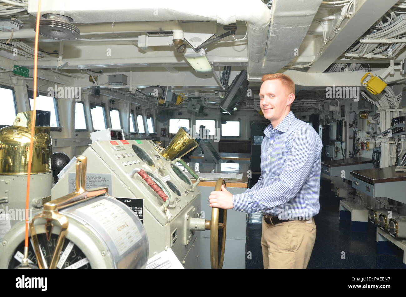 POLARIS POINT, Guam (March 30, 2016) — Alec Johnson, a military ...