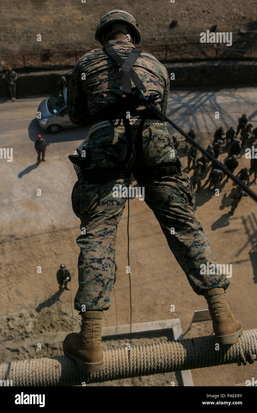 U.S. Marine Corps Sgt. Daniel Anonsen, a squad leader with Bravo ...