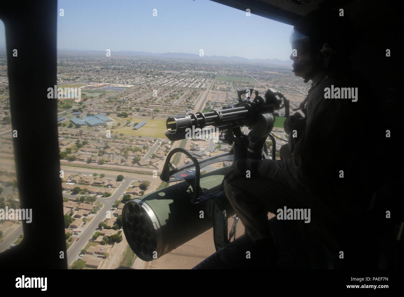 Crew Chief With Marine Light Attack Helicopter Squadron 367 Hmla 367 ...