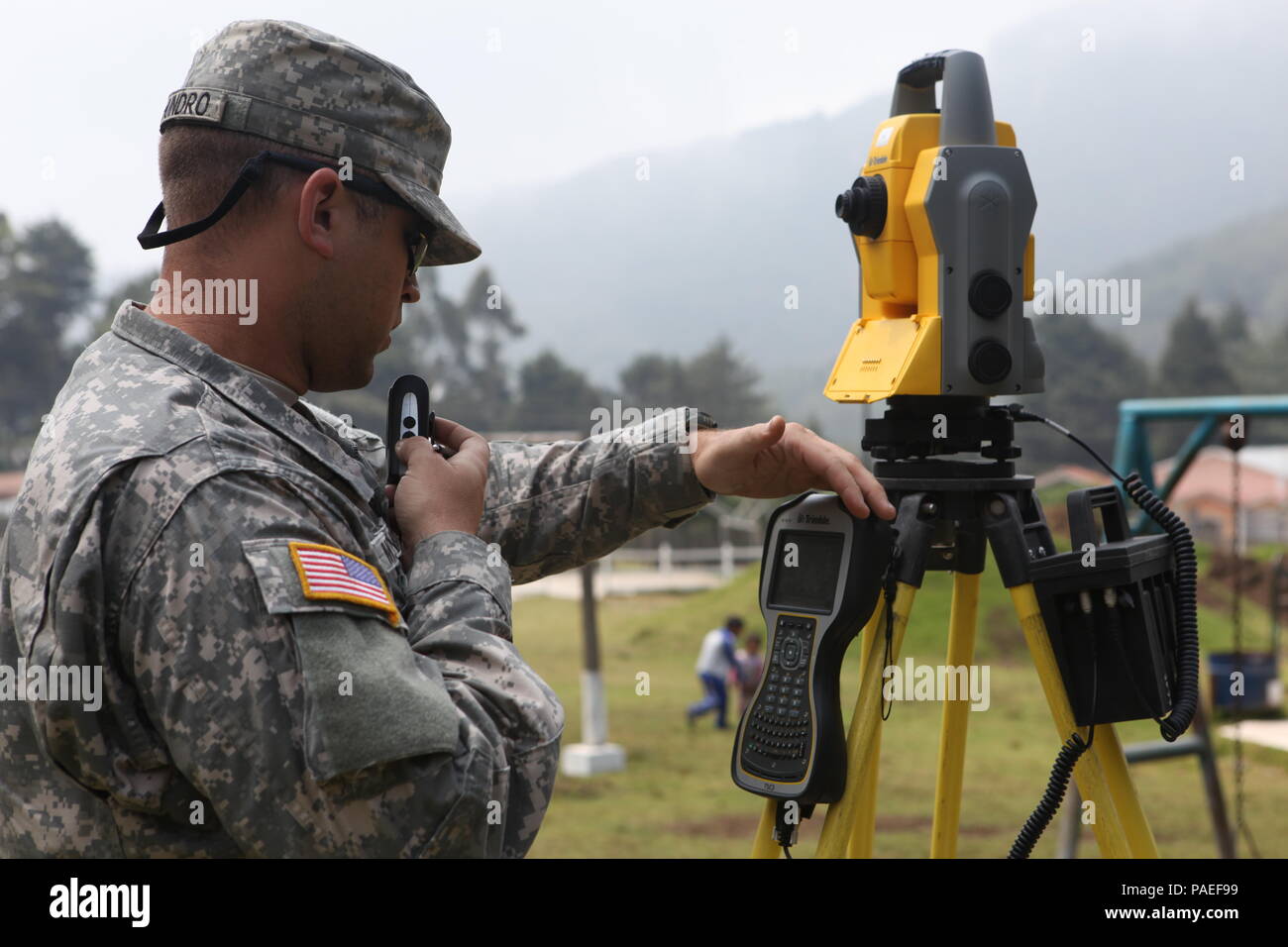 U.S. Army engineers from the 1225th Engineer Detachment conducted ...