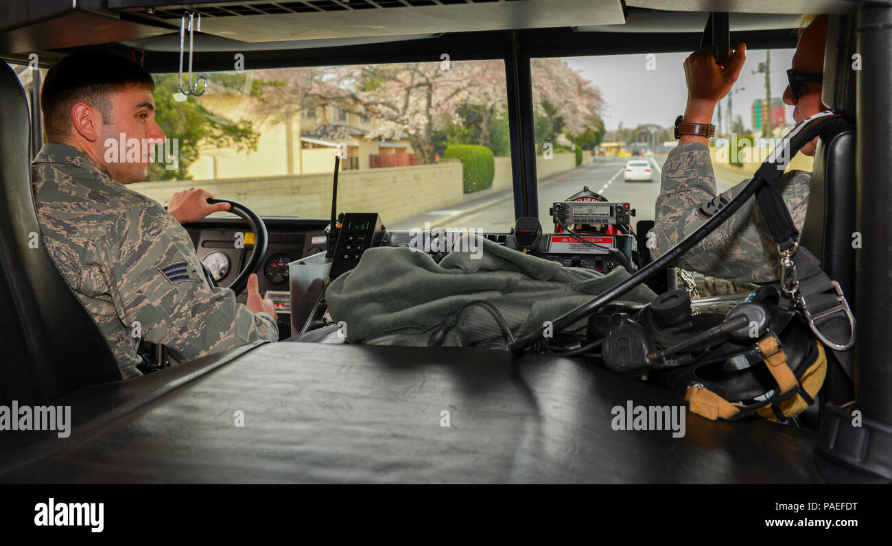 Senior Airman Stephen Taylor, 374th Civil Engineer Squadron fire and ...