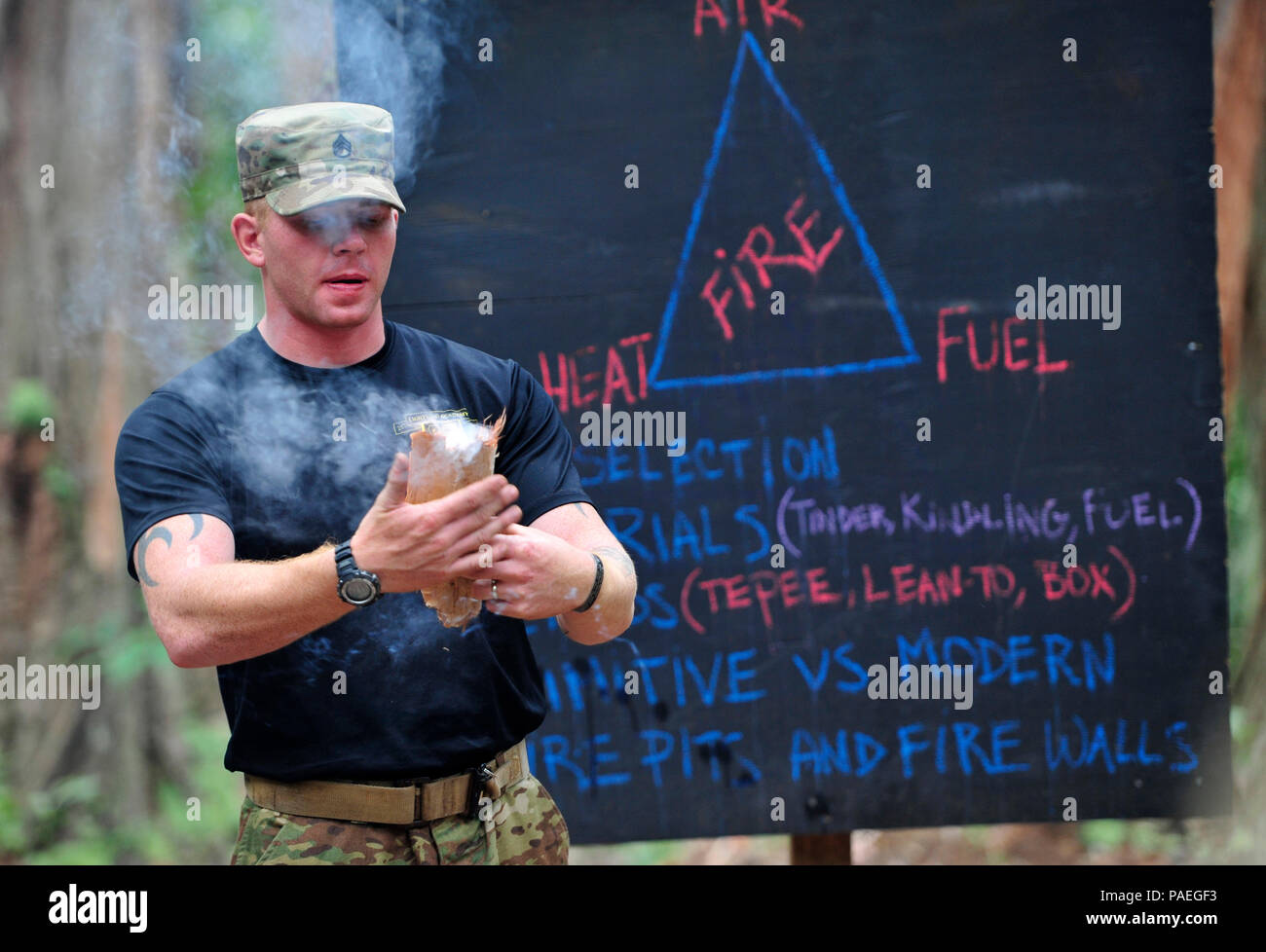 U.S. Army Staff Sgt. Eric Bast, instructor, 25th Infantry Division ...