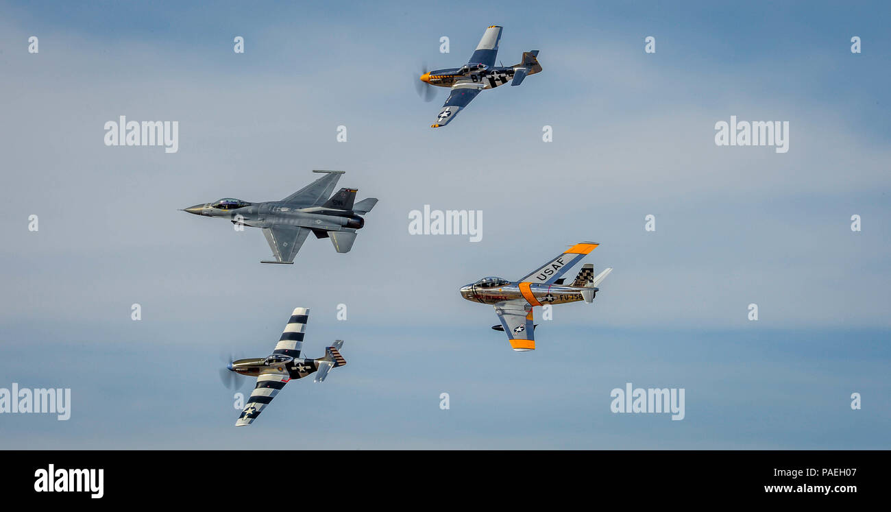 Three generations of U.S. Army Air Corps / U.S. Air Force air ...