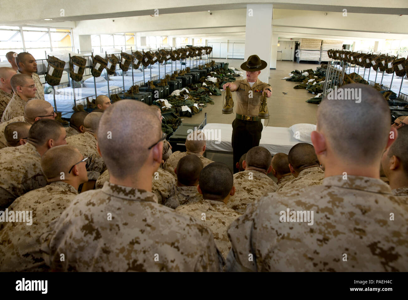 U.S. Marine Corps Sgt. Brandon J. Hendrix, a drill instructor with ...