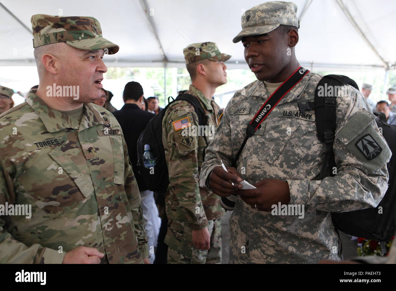 U.S. Army Brigadier Gen. Richard Torres, Deputy Commanding General for ...