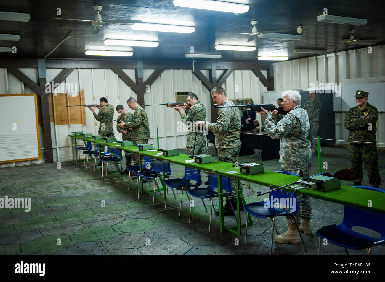 A U.S. Army Brigadier General participates in marksmanship training ...