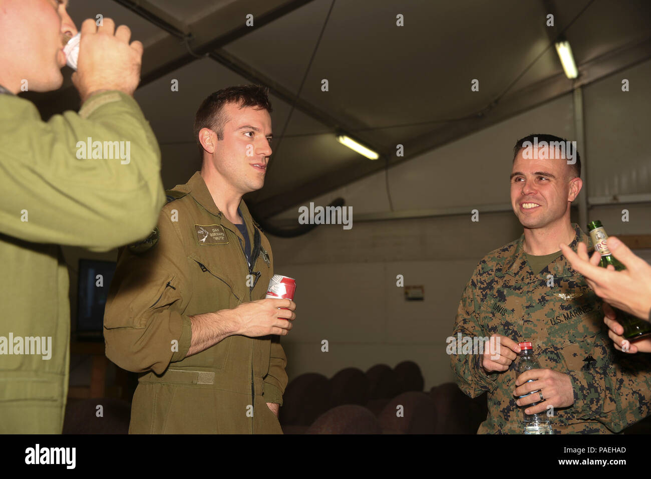 U.S. Marine Capt. Russell Davis, Air Officer with Black Sea Rotational ...