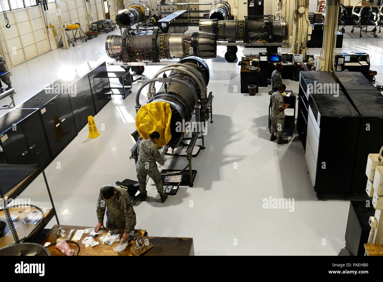 Airmen assigned to the 20th Component Maintenance Squadron propulsion ...