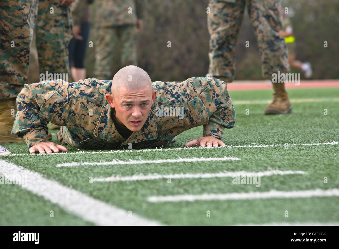 U.S. Marine Corps Sgt. Chad B. Koss, a student at Drill Instructor ...