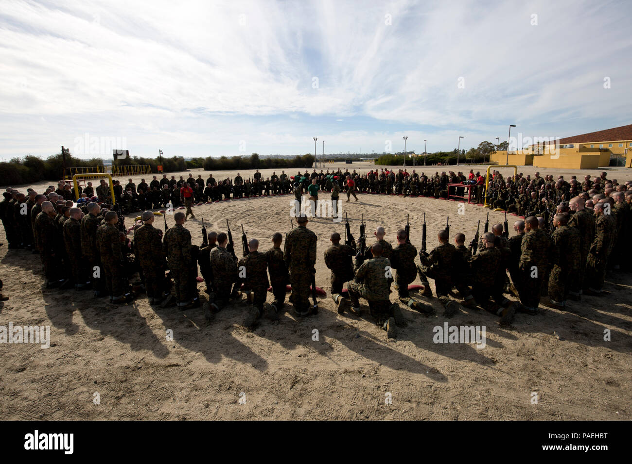 U.S. Marine Corps recruits with Company C, 1st Recruit Training ...