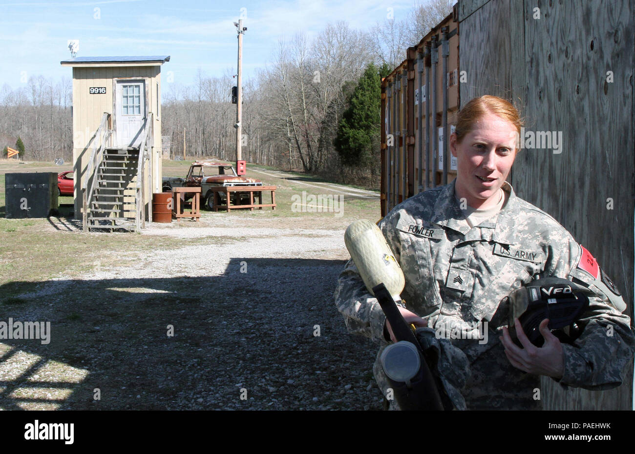 U.S. Army Reserve Sgt. Elizabeth Fowler, 3rd Battalion, 290th Regiment ...
