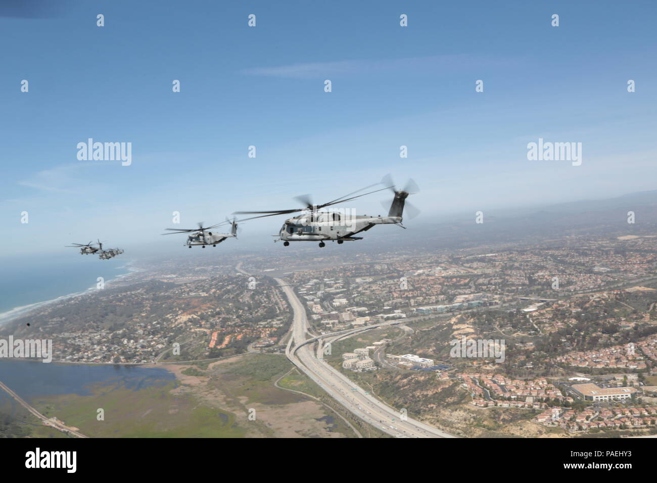 U.S Marines with Marine Heavy Helicopter Squadron (HMH) 361, Marine ...