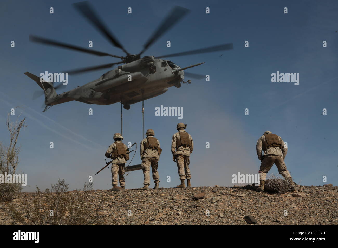 U.S. Marine Landing Support Specialists, with Combat Logistics ...