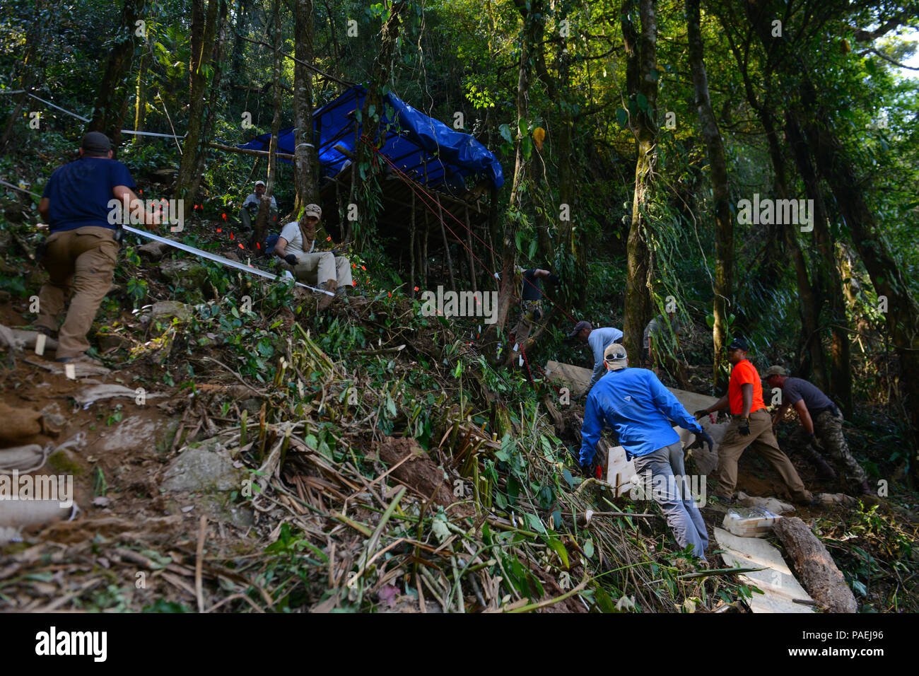 Members of 16-2VM Recovery Team One with the Defense POW/MIA Accounting ...