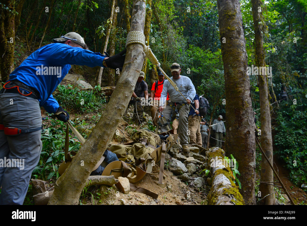 Members of 16-2VM Recovery Team One with the Defense POW/MIA Accounting ...