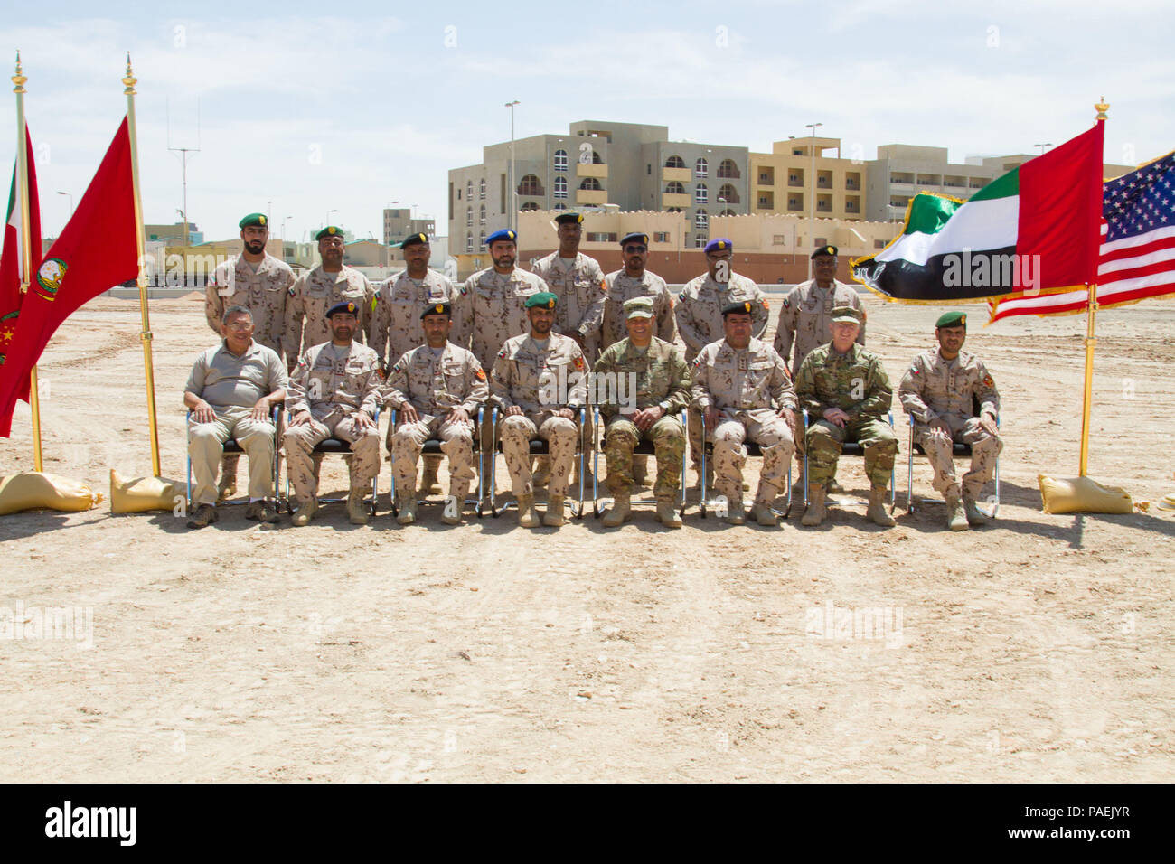 Lt. Gen. Michael X. Garrett (front row, fifth from left), the U.S. Army ...