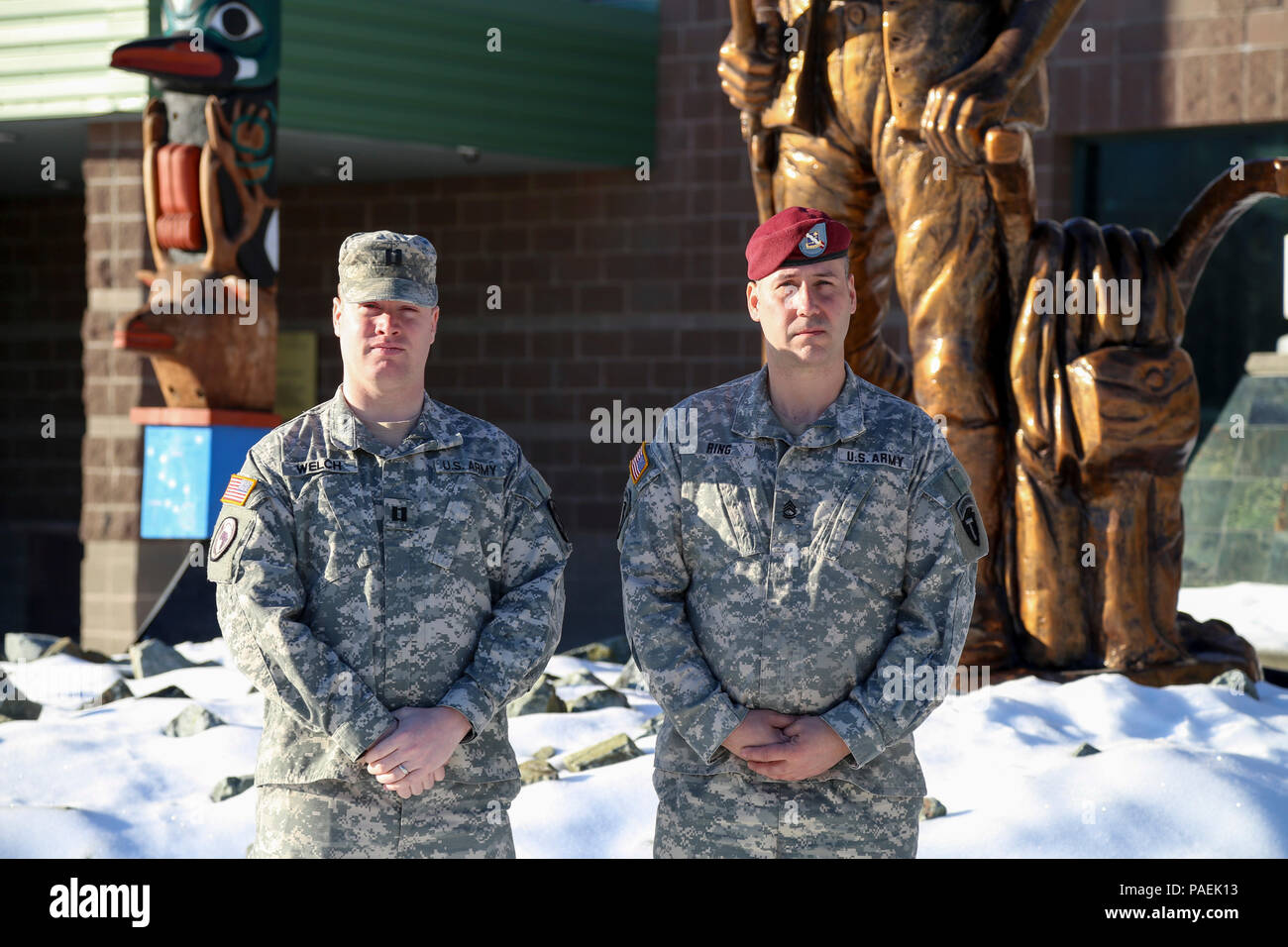 Capt. Collin Welch, left, 1-297th Reconnaissance and Surveillance ...