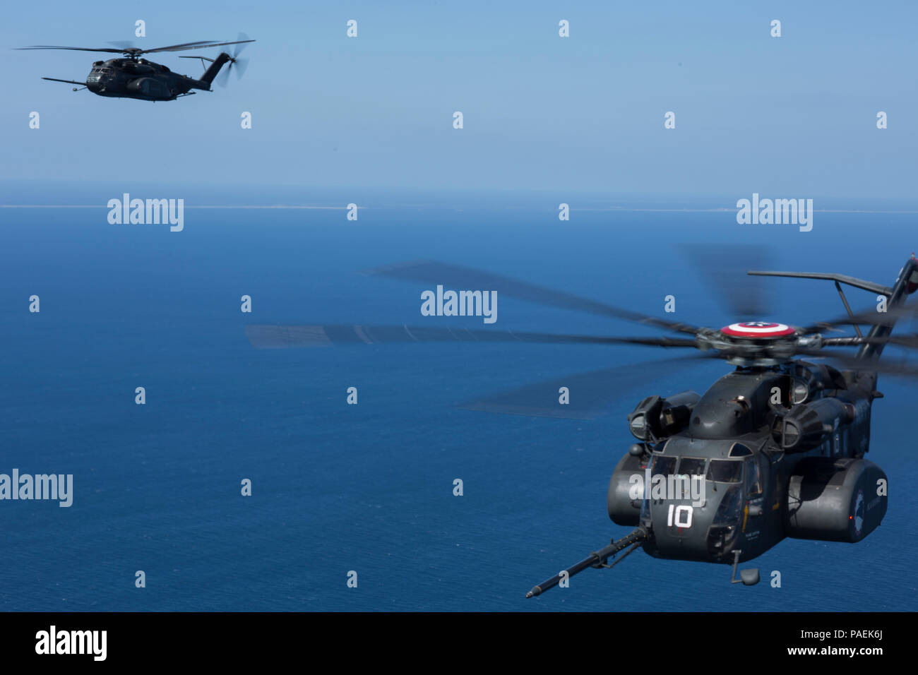 U.S. Navy MH-53E Sea Dragons with U.S. Navy Helicopter Mine ...