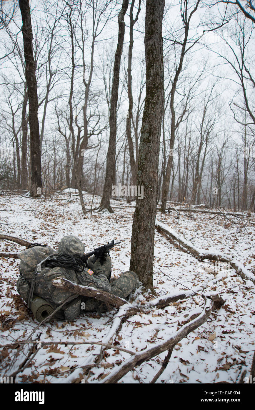 U.S. Army Sgt. Junior Ramirez, a member of the Light Fighters School ...