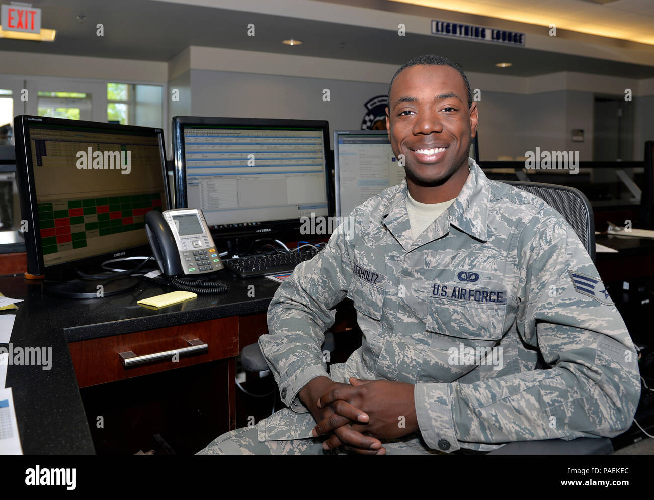 Senior Airman Markese Buckholtz, 58th FS aviation resource manager ...