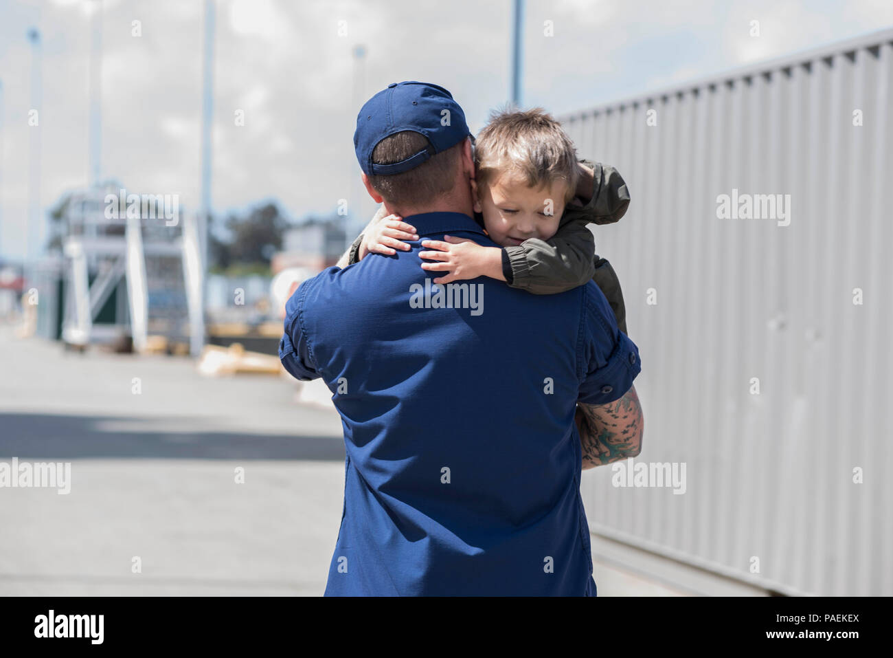 Petty Officer 3rd Class Blake Gwinn, a maritime enforcement specialist ...