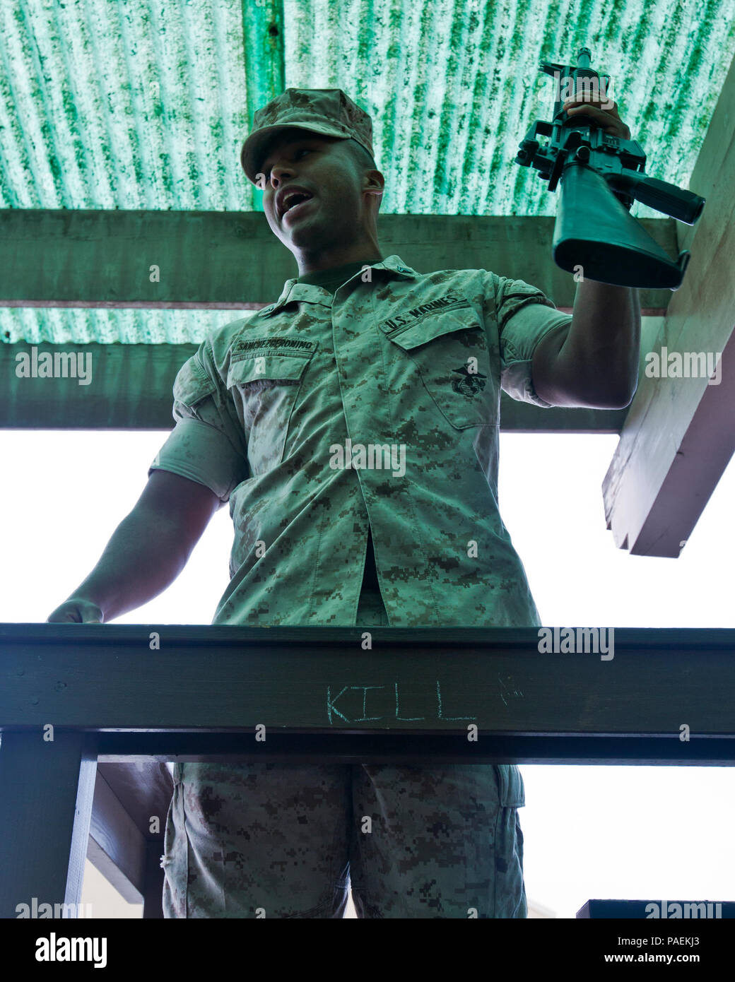 U.S. Marine Corps Cpl. Andres SanchezGeronimo with Service Company ...