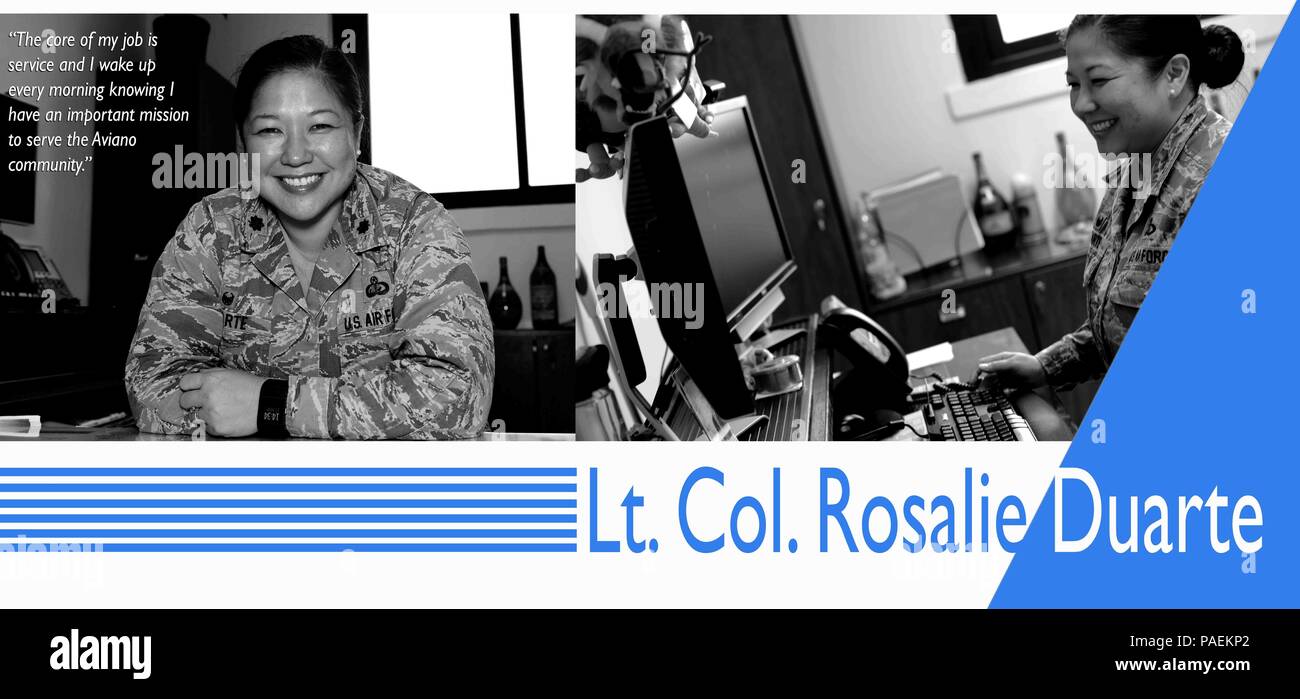 Lt. Col. Rosalie Duarte is the 31st Force Support Squadron commander ...