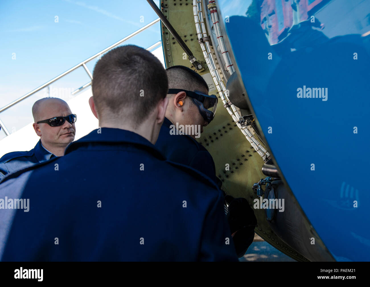 A 1st Airlift Squadron crew flies a recruiting mission to several ...