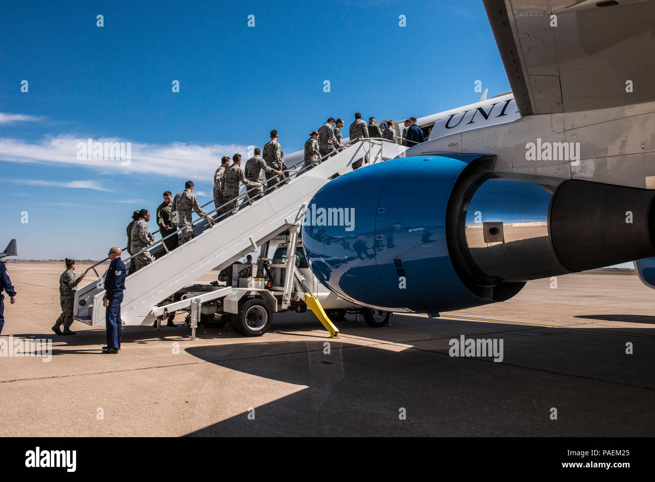 A 1st Airlift Squadron crew flies a recruiting mission to several ...