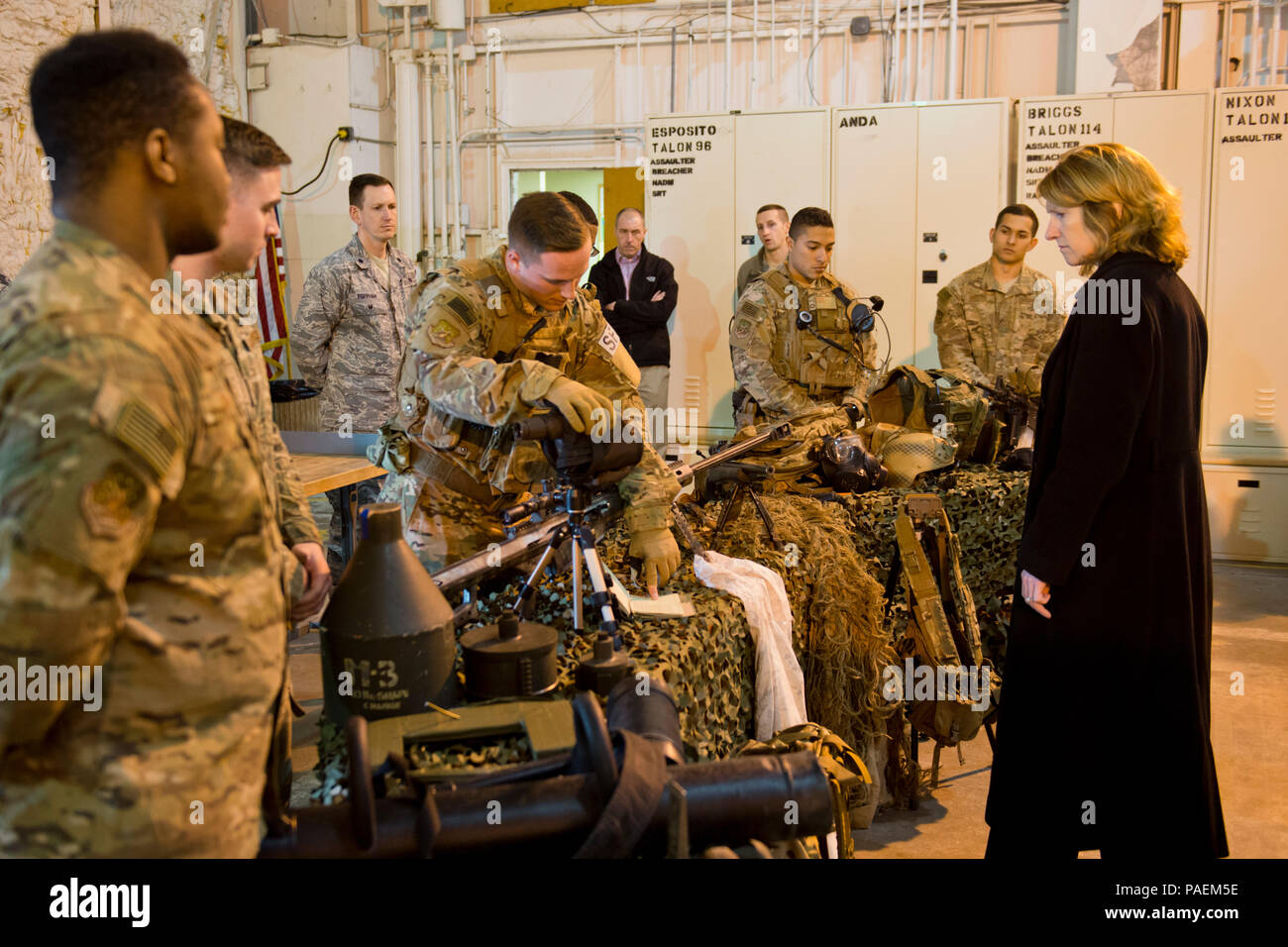 The honorable Lisa Disbrow, undersecretary of the Air Force, speaks to ...