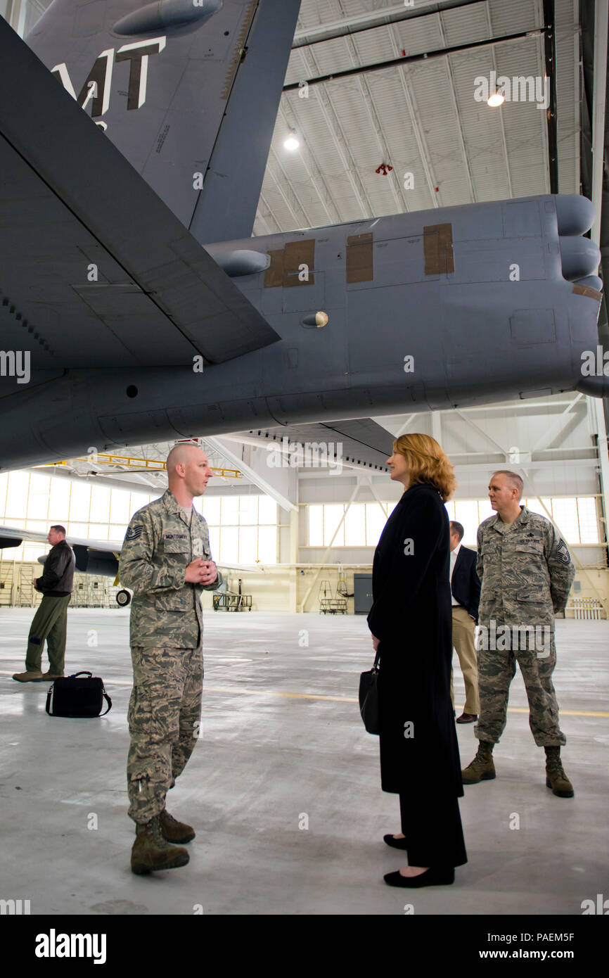 The honorable Lisa Disbrow, undersecretary of the Air Force, tours Dock ...