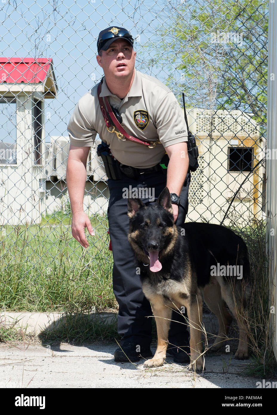 Jacob Smith, Comal County Sheriff’s Department K-9 unit dog handler ...
