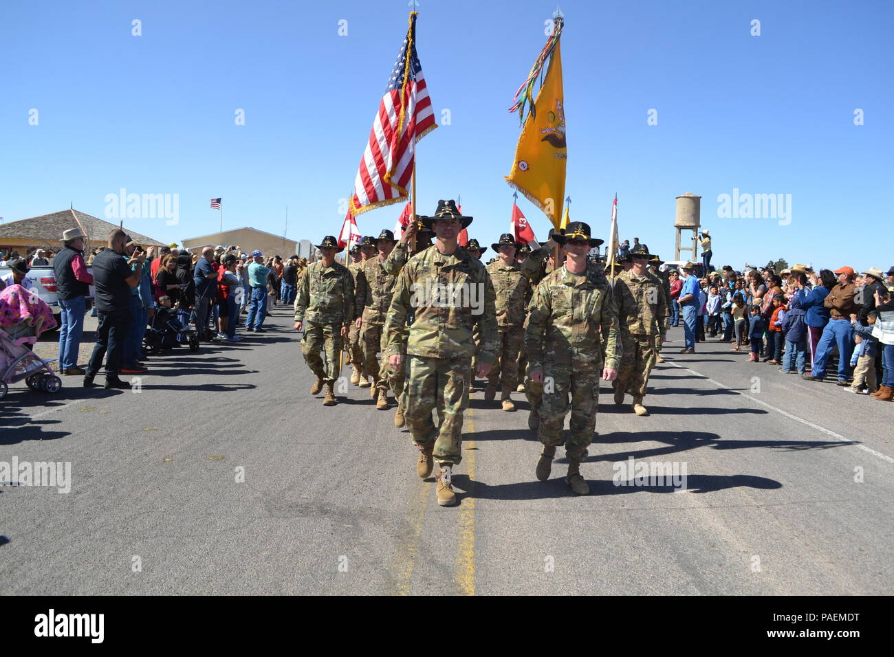 Lt. Col. Robert Born, left, commander, 2nd Squadron, 13th Cavalry ...