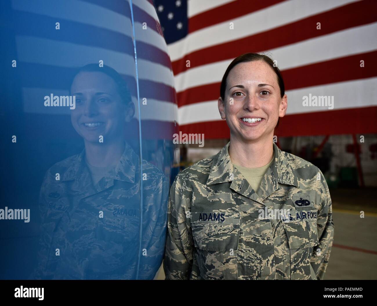 Tech. Sgt. Jessica Adams, a jet fuels mechanic in the 932nd Airlift ...