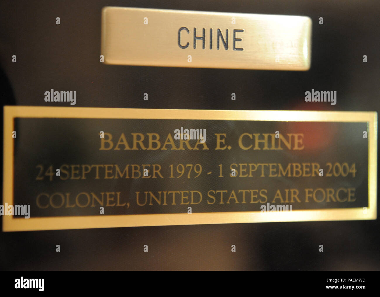 Retired U.S. Air Force Col. Barbara Chine commissioned Sept. 24, 1979 ...