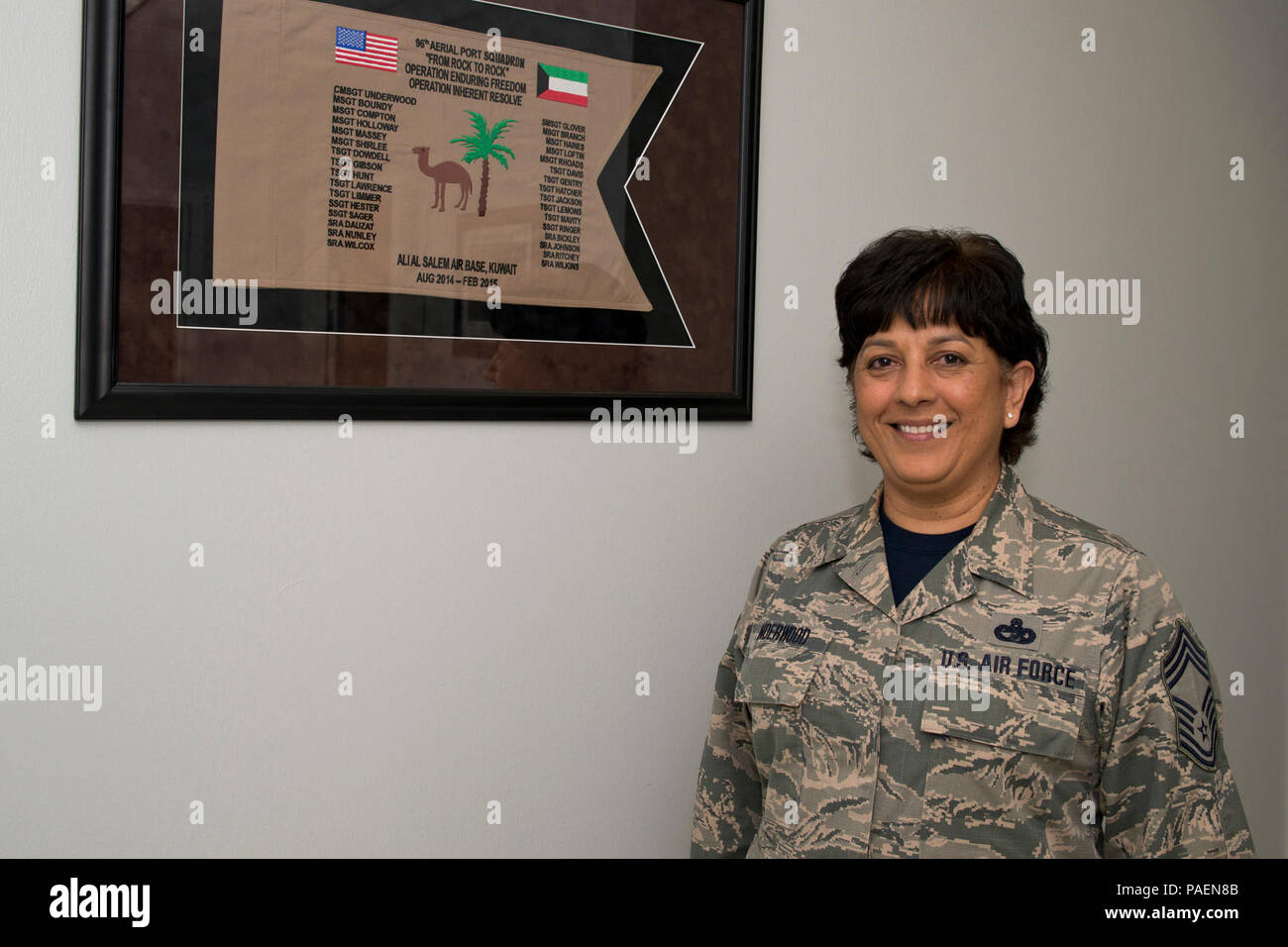 U.S. Air Force Reserve Chief Master Sgt. Cynthia Underwood, the air ...
