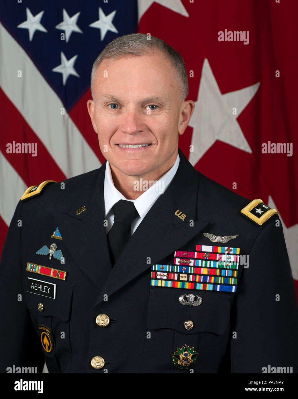 Lt. Gen. Robert P. Ashley poses for his official portrait in the Army ...
