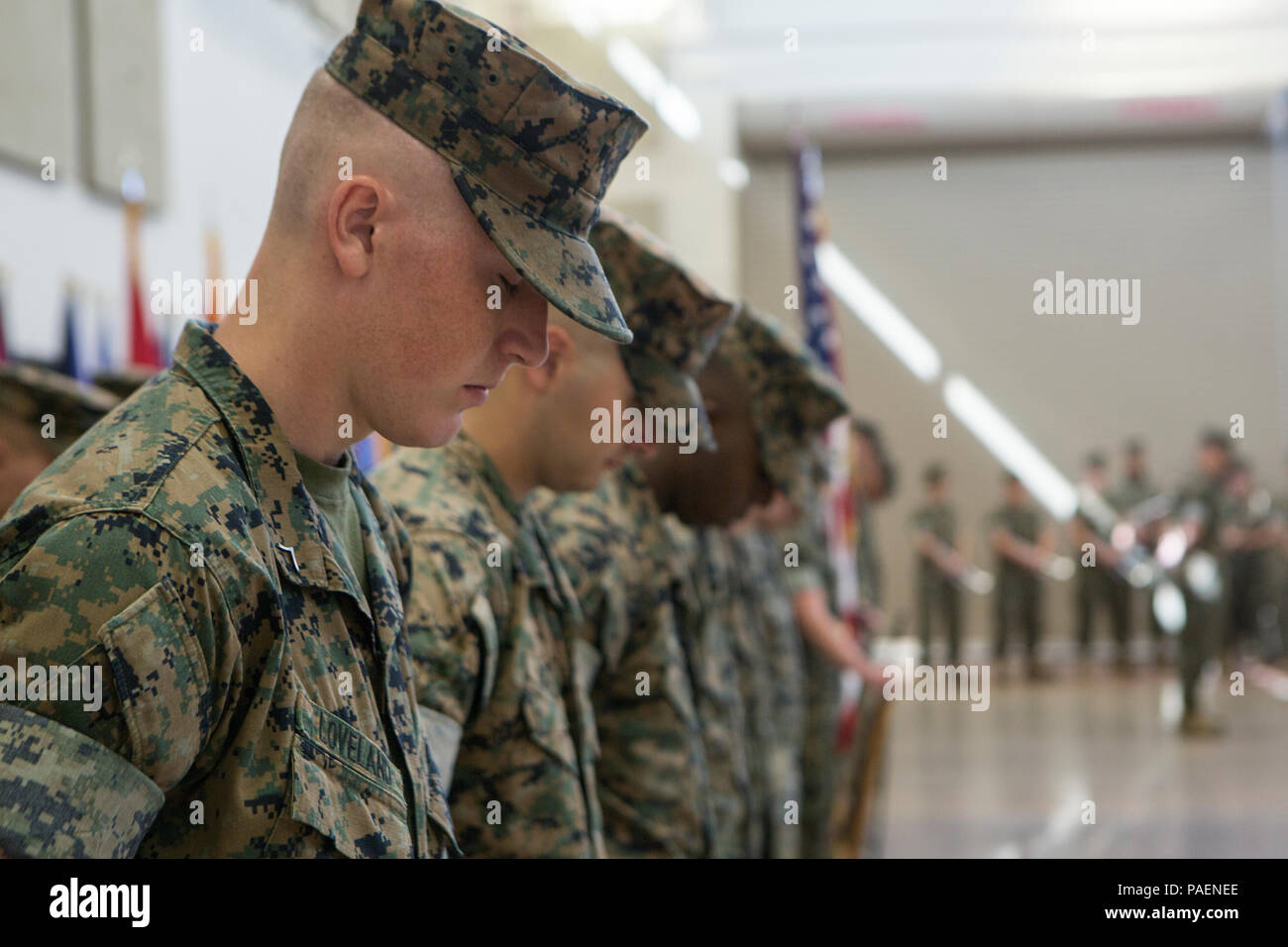 Marines with Combat Logistics Group 4, 4th Marine Logistics Group, bow ...