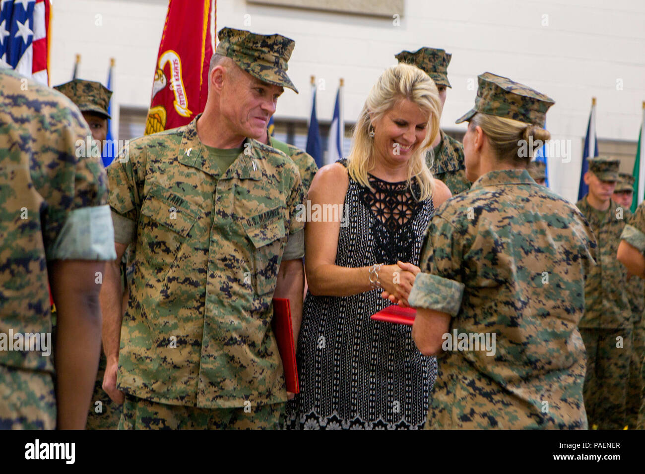 Maj. Gen. Helen G Pratt (right), commanding general of 4th Marine ...