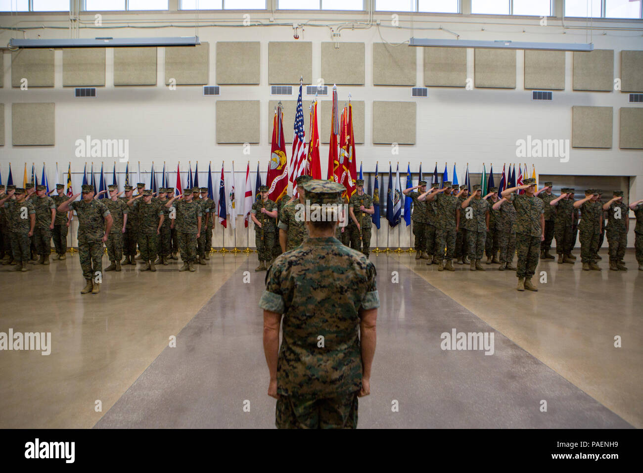 Maj. Gen. Helen Pratt, outbound commander of 4th Marine Logistics Group ...