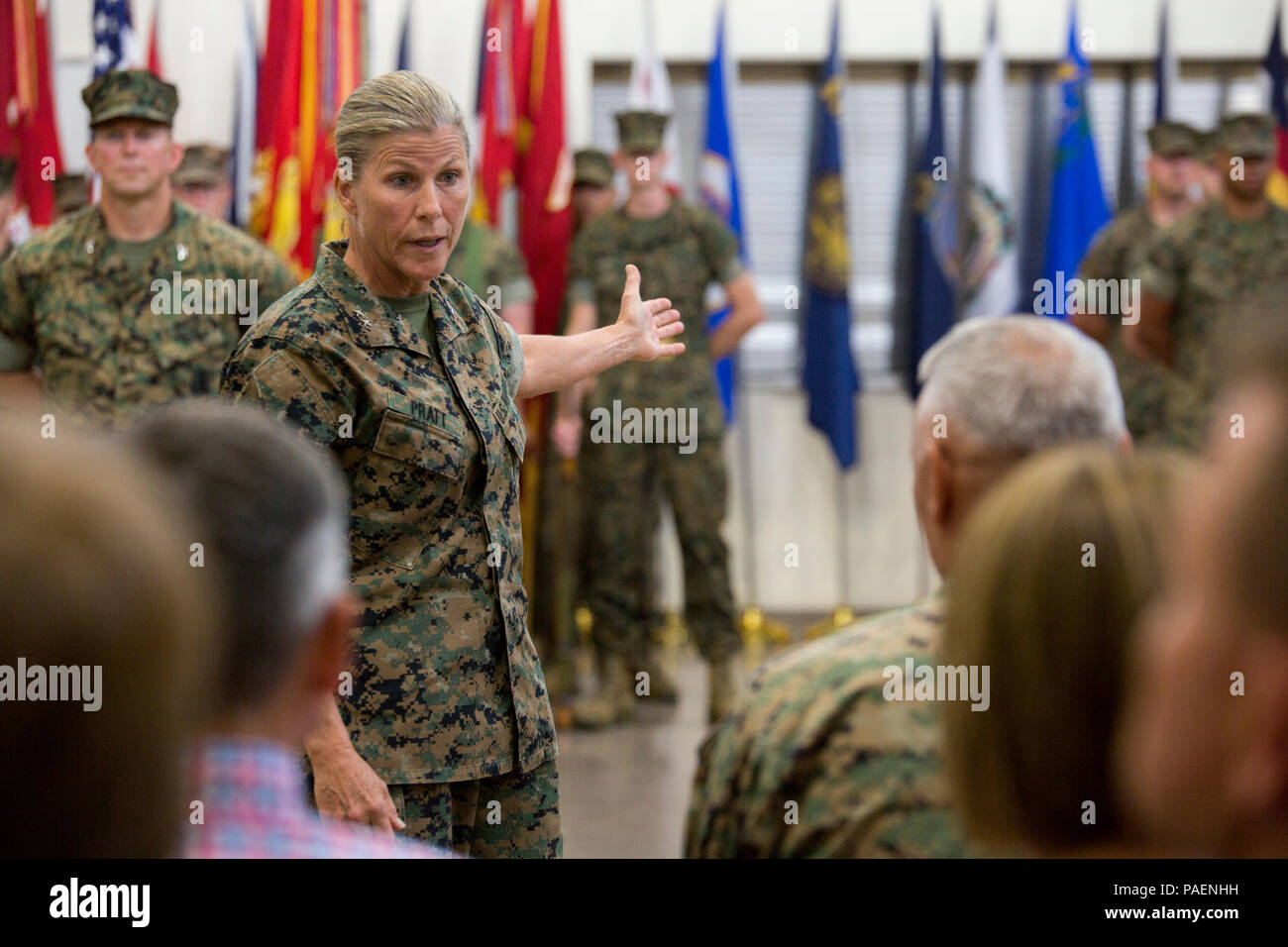 Maj Gen Helen Pratt Outbound Commander Of 4th Marine Logistics Group