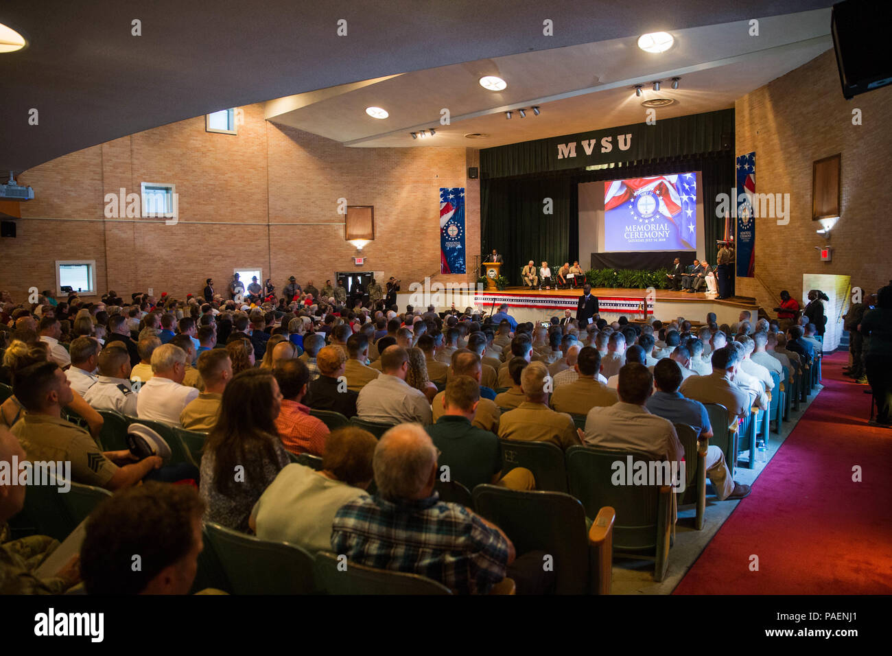 Loved ones, community members and distinguished visitors gather in the ...