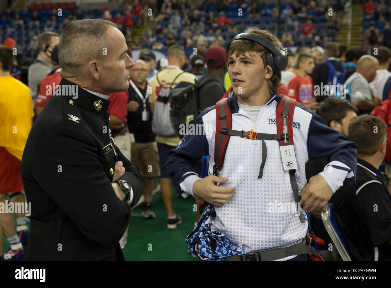Col. David Fallon, commanding officer of 9th Marine Corps District ...