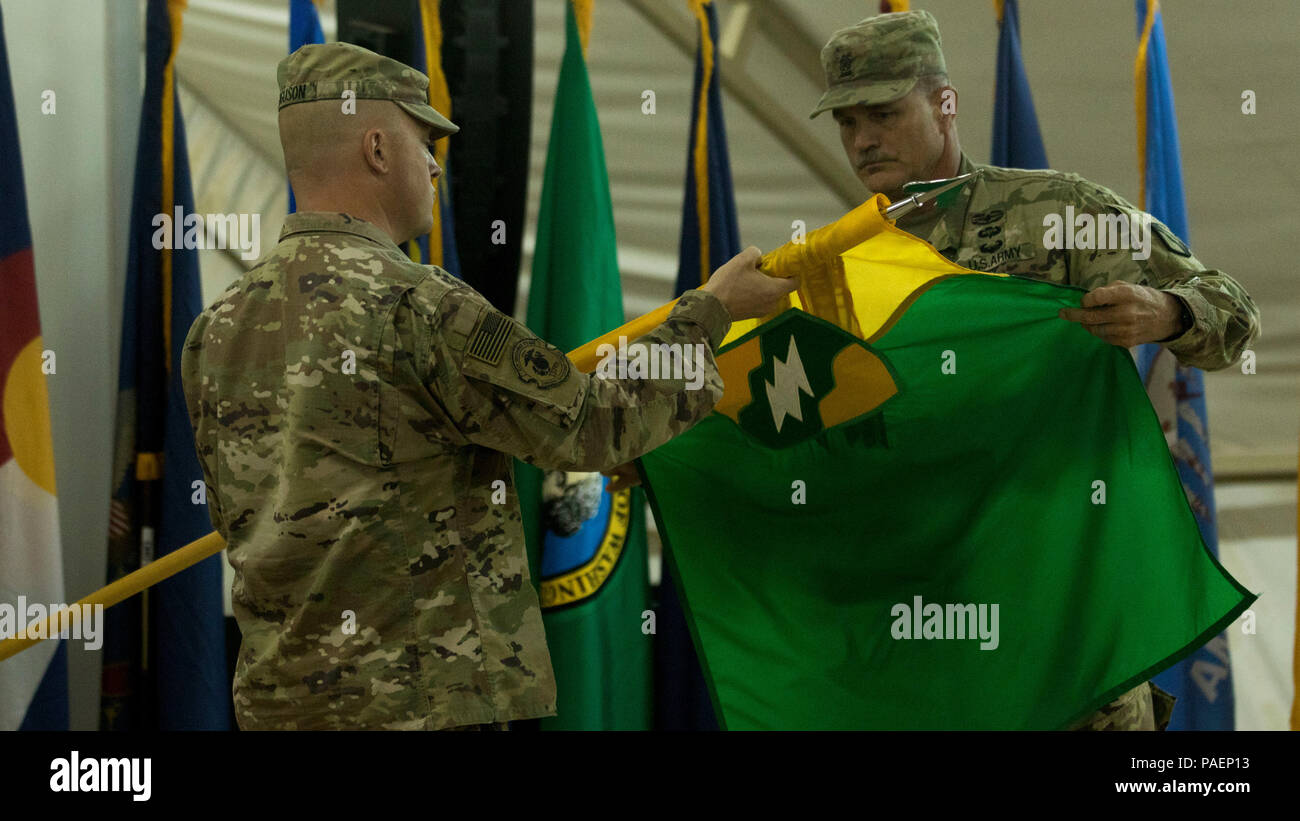 U.S. Army Col. Robert Ferguson, commander of the 155th Armored Brigade ...