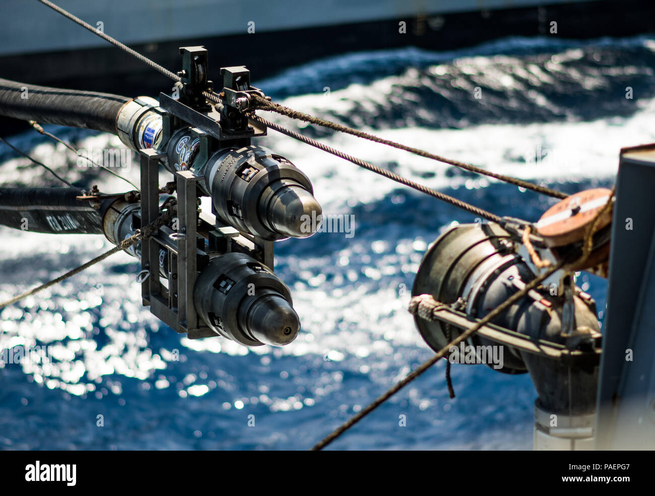 180716-N-LI768-1095 PACIFIC OCEAN (July 16, 2018) A fuel probe from the ...